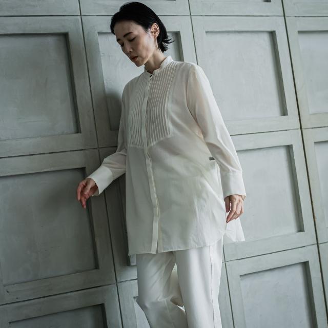 ラエフ（la．f．．．）/クリスピーボイルチュニック丈ブラウス≪洗濯機で洗える≫