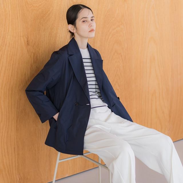 ラエフ（la．f．．．）/メモリータフタショート丈ライトアウター≪洗濯機で洗える≫