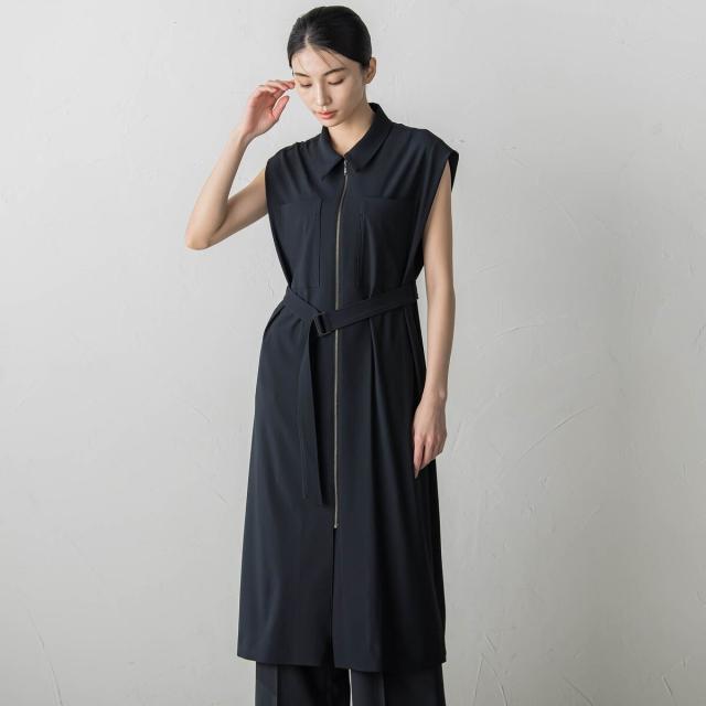 ラエフ（la．f．．．）/2WAYトリコットジレワンピース≪洗濯機で洗える/防シワ/防透け≫