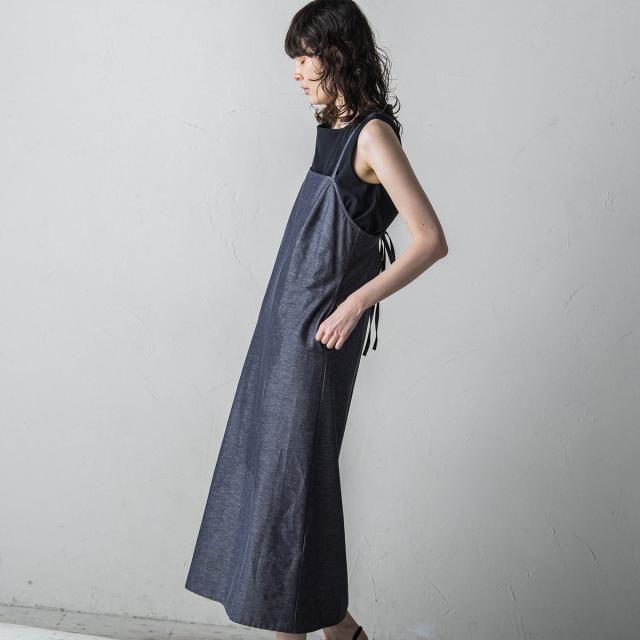 ラエフ（la．f．．．）/【WEB&一部店舗限定】スマッシュリネンデニムワンピース≪洗濯機で洗える≫