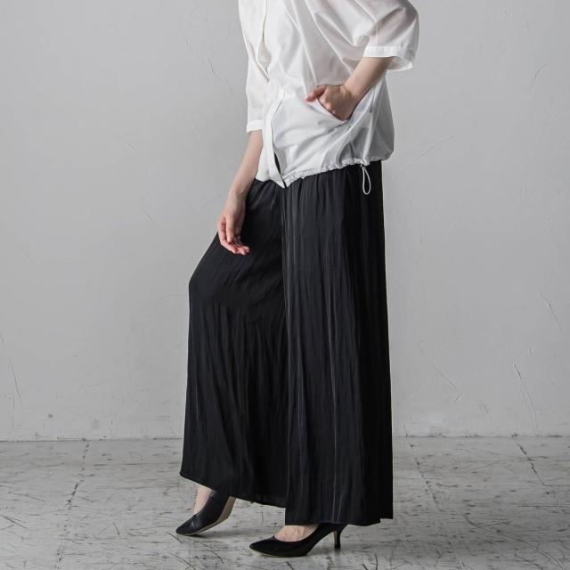 ラエフ（la．f．．．）/【カタログ掲載】スエードタッチサテンパンツ≪洗濯機で洗える≫