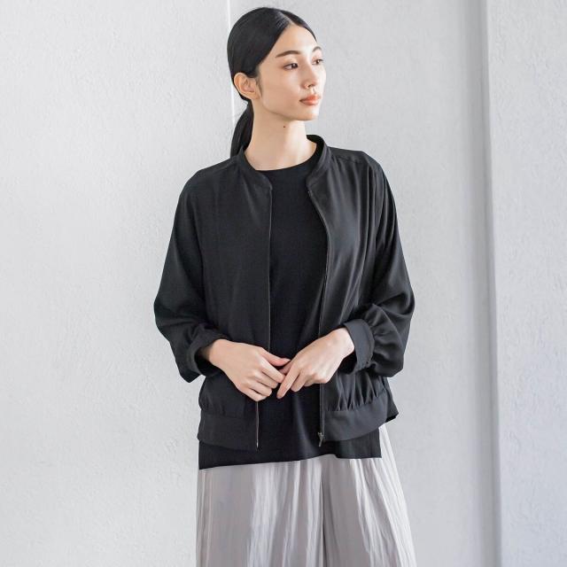 ラエフ（la．f．．．）/バックサテンジョーゼットジャケット≪洗濯機で洗える≫