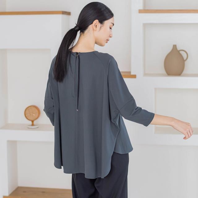 ラエフ（la．f．．．）/【カタログ掲載】バックリボンマシュマロポンチカットソー≪洗濯機で洗える≫