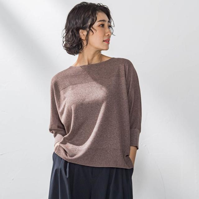 ラエフ（la．f．．．）/ドルマンスリーブニット≪手洗い可能≫