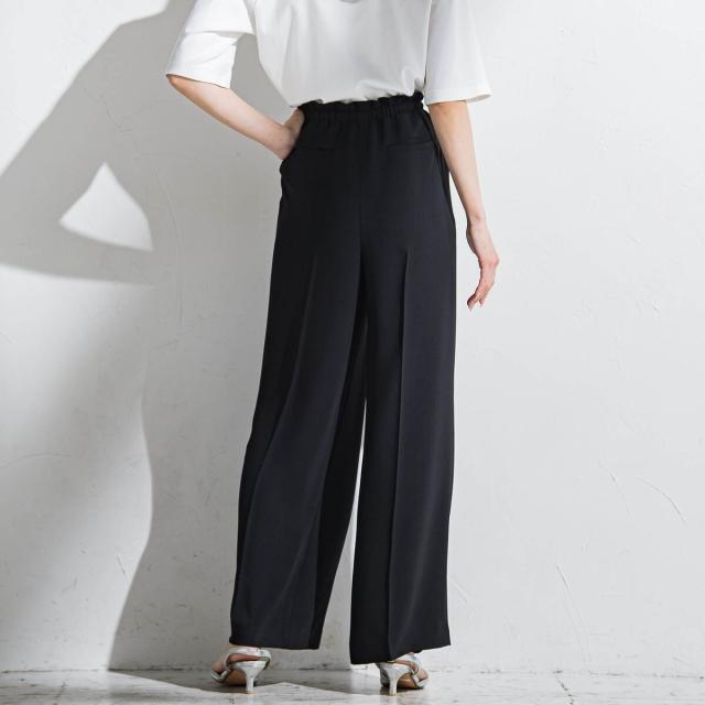 ラエフ（la．f．．．）/【旅楽シリーズ】”シワレス”ワイドパンツ≪洗濯機で洗える≫