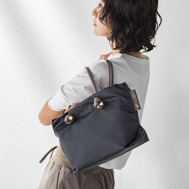 ラエフ（la．f．．．）/【VIOLAd’ORO】ノットハンドルナイロントート