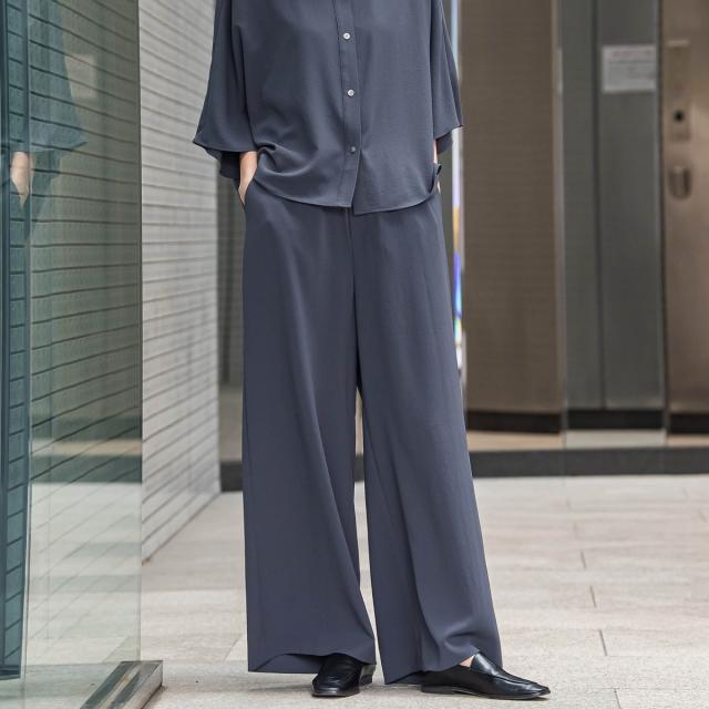 ラエフ（la．f．．．）/キレリワイドパンツ≪洗濯機で洗える≫