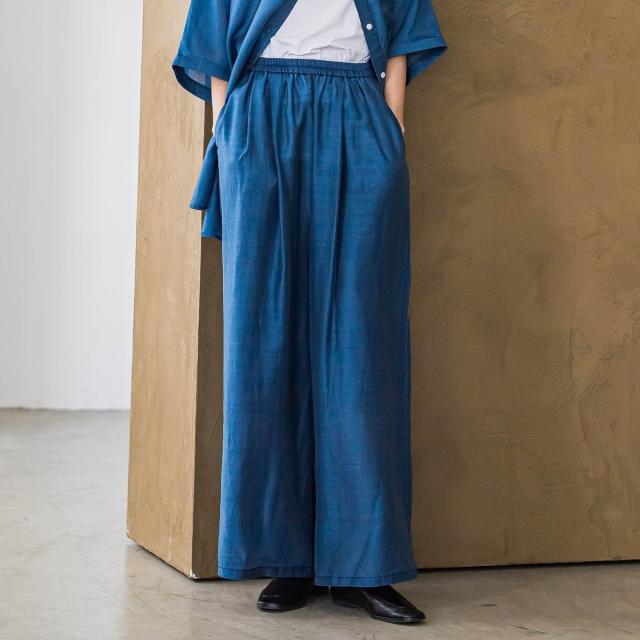 ラエフ（la．f．．．）/【biyori】”風と歩く、大人のシアー”デニムワイドパンツ≪洗濯機で洗える≫