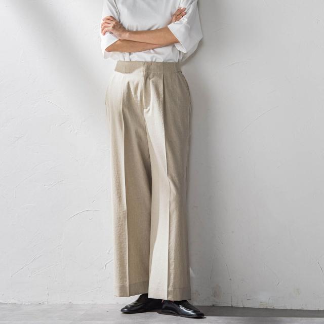 ラエフ（la．f．．．）/ドライシャンタンワイドパンツ≪洗濯機で洗える≫