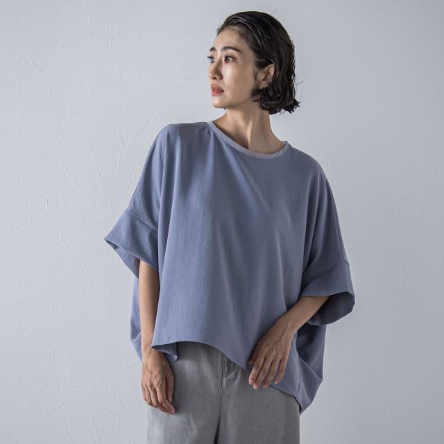 ラエフ（la．f．．．）/ハイストレッチカットソーブラウス≪洗濯機で洗える≫