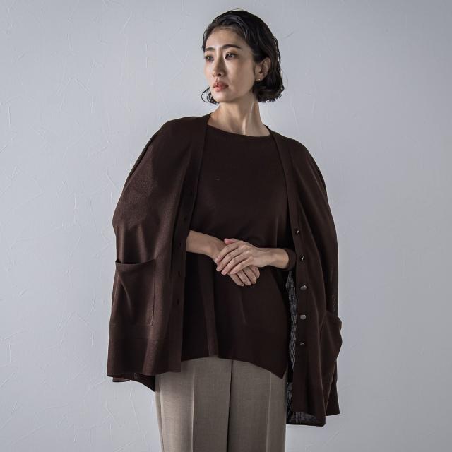 ラエフ（la．f．．．）/【極】SARIニットカーディガン≪手洗い可能≫