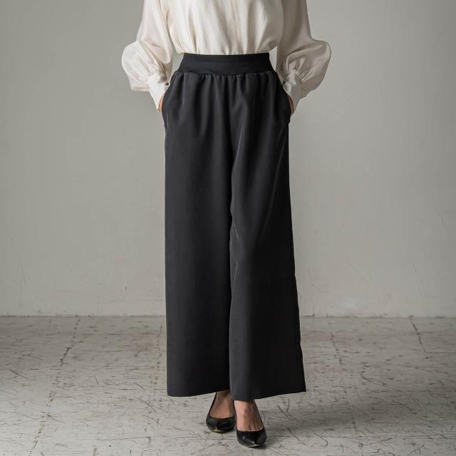 ラエフ（la．f．．．）/【biyori】”しっとりやわらかな風合い”ピーチポプリンリブパンツ≪洗濯機で洗える≫