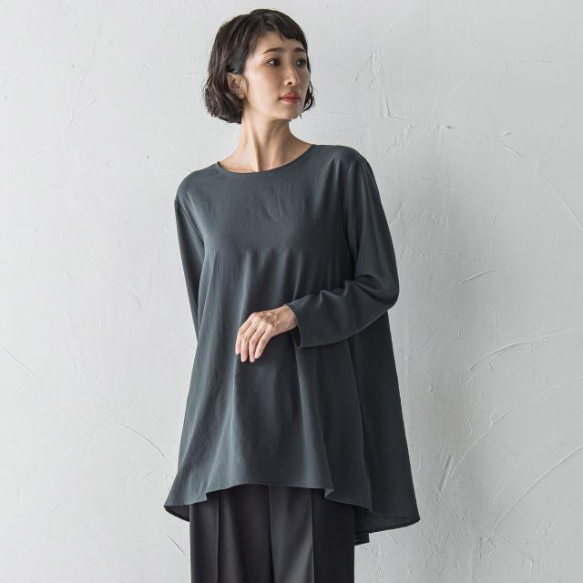 ラエフ（la．f．．．）/”Tシャツ感覚で着られる”ジョーゼットブラウス≪洗濯機で洗える≫