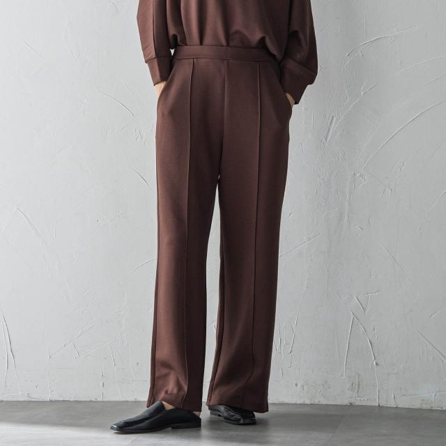 ラエフ（la．f．．．）/【WEB限定】”もっちり素材”ダンボールワイドパンツ≪手洗い可能≫