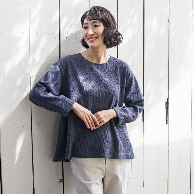 ラエフ（la．f．．．）/つぶつぶジョーゼットカットソー