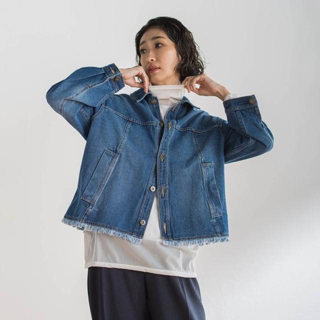 ラエフ（la．f．．．）/シアー切り替えカットソー