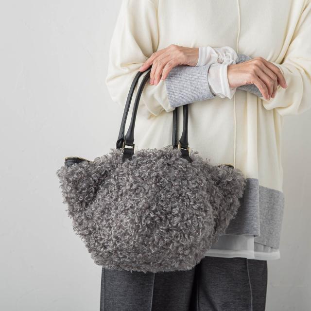 ラエフ（la．f．．．）/【VIOLAd’ORO】ふんわりもこもこバッグ