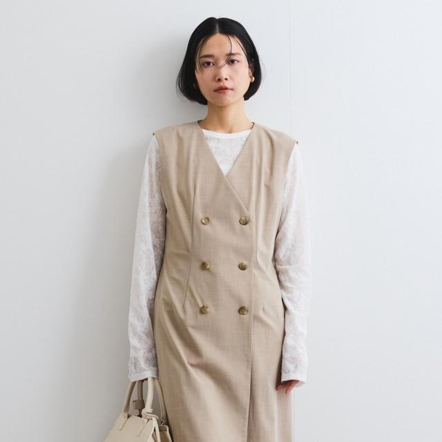 ケティ（ketty）/梳毛合繊ジレワンピース≪手洗い可能≫