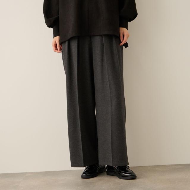 【NEW】ケティ（ketty）/ウールライクストレッチ2タックパンツ≪手洗い可能≫