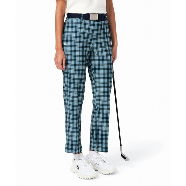 ラコステ（LACOSTE）/UPF30+ UVカット センタークリース ストレッチテーパードスリムパンツ / ゴルフパンツ