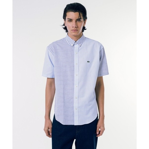 ラコステ（LACOSTE）/コットンリネンボーダーシャツ