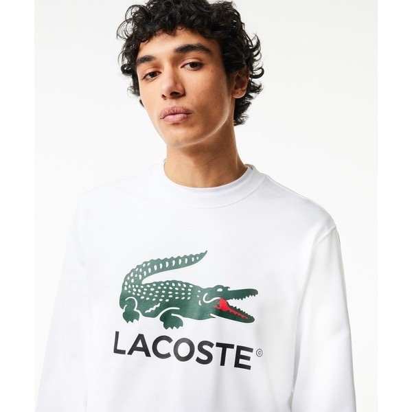 ラコステ（LACOSTE）/裏パイル エッセンシャルアイコングラフィッククルーネックスウェット トレーナー