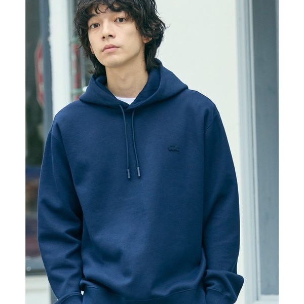 ラコステ（LACOSTE）/鹿の子ニットワントーンフーディー / 鹿の子ニットプルオーバーパーカー