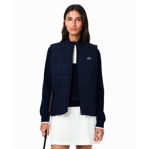 ラコステ（LACOSTE）/撥水 UVカット UPF50 ステッチレス中綿キルティングベスト