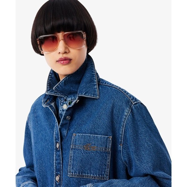 ラコステ（LACOSTE）/ウィメンズワーク デニムシャツジャケット / カバーオール