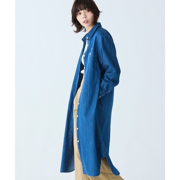 ラコステ（LACOSTE）/ウエストベルト デニムシャツドレス ワンピース