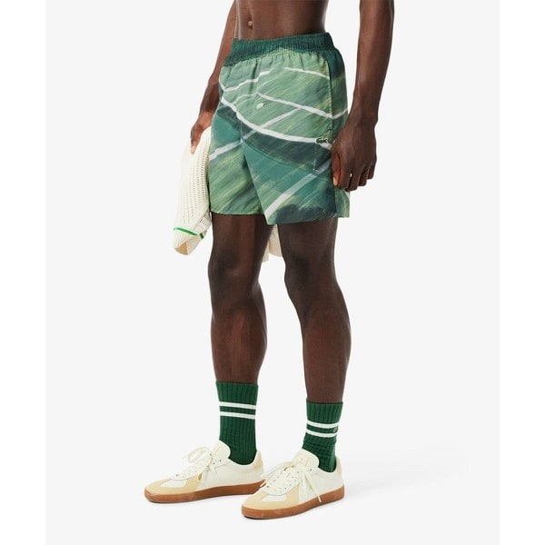 ラコステ（LACOSTE）/テニスマッチプリントスイムショーツ