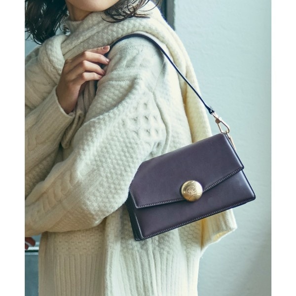 ラコステ（LACOSTE）/テニスブリス レザーミディアムショルダーバッグ ダブルストラップ 2WAY