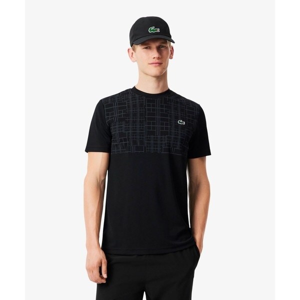 ラコステ（LACOSTE）/『ノバク・ジョコビッチ』ラケットプリントウルトラドライTシャツ