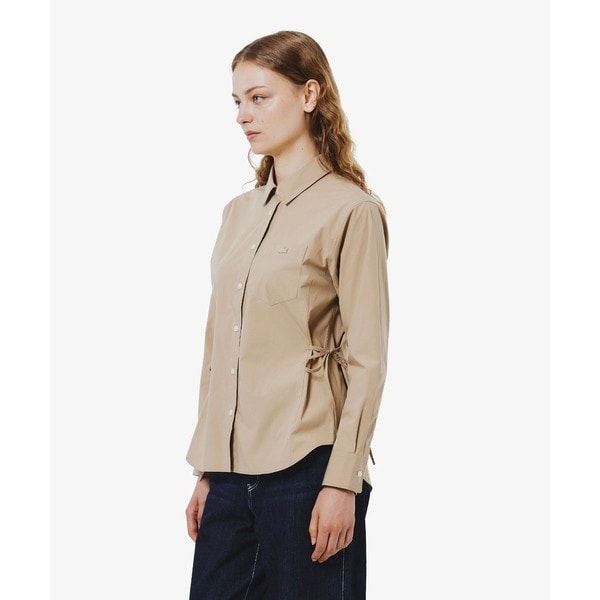 ラコステ（LACOSTE）/リボンディテール ストレッチロングスリーブシャツ