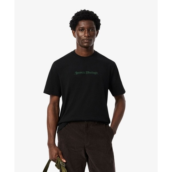 ラコステ（LACOSTE）/ヘリテージロゴステッチTシャツ