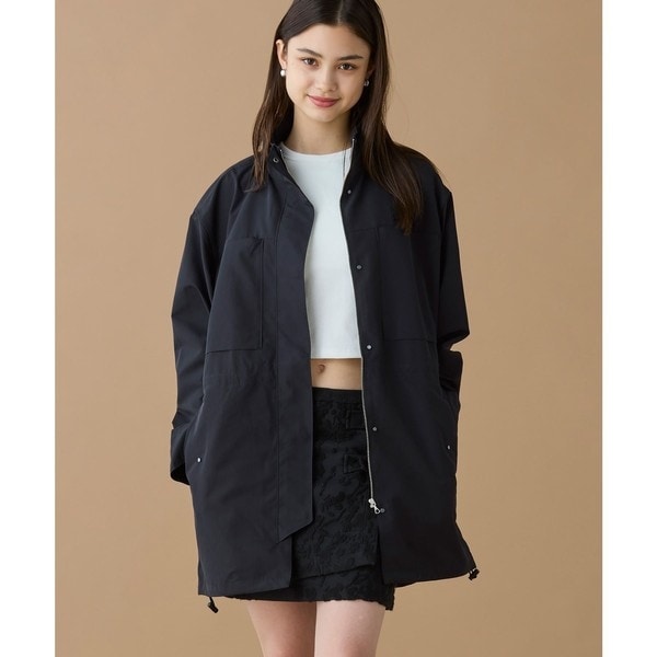 ラコステ（LACOSTE）/撥水 ウエストドローコード ユーティリティマウンテンパーカー / フード収納可