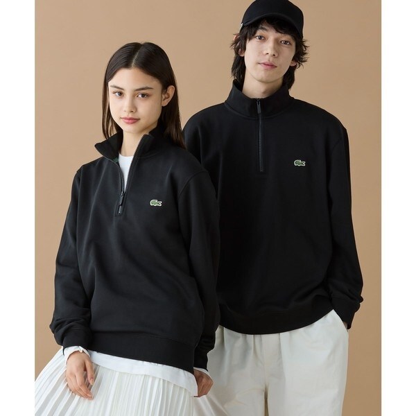 ラコステ（LACOSTE）/ハイネックハーフジップスウェット