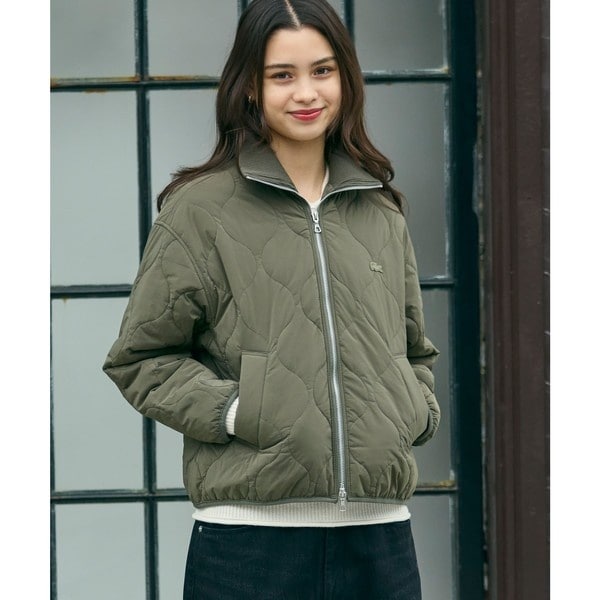 ラコステ（LACOSTE）/THERMORE中綿 ひょうたんキルティング ハイネックジップブルゾン