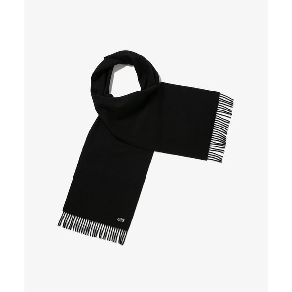 ラコステ（LACOSTE）/ホワイトカシミヤマフラー