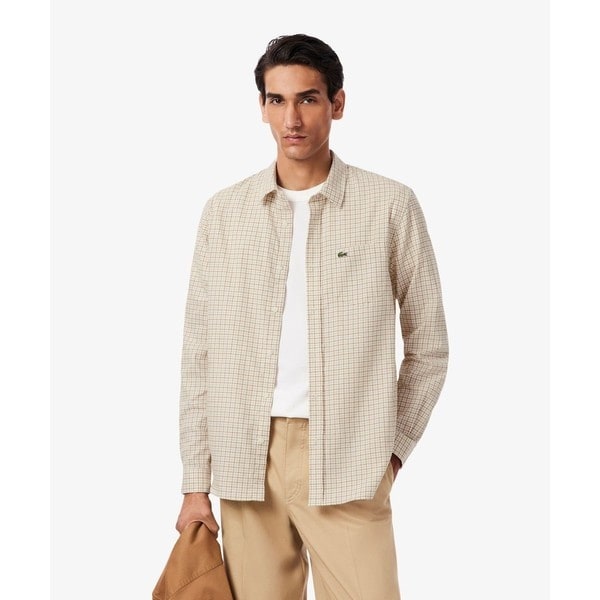 ラコステ（LACOSTE）/オーガニックコットンフランネルチェックシャツ