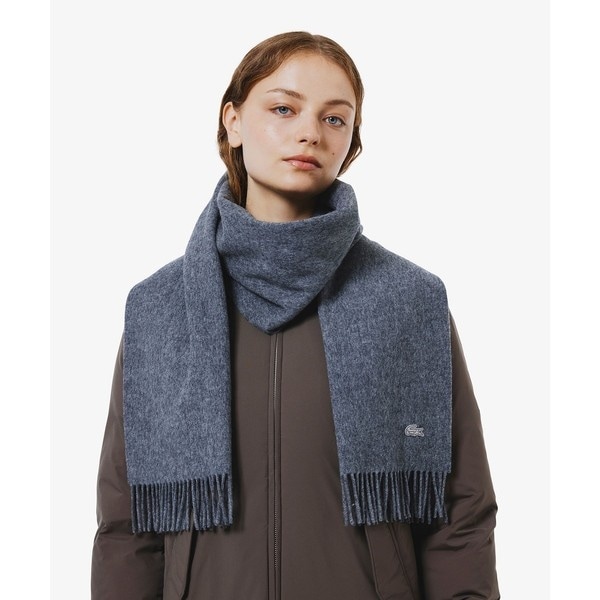 ラコステ（LACOSTE）/メリノウール大判マフラー