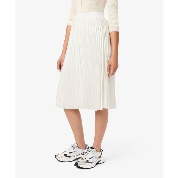 ラコステ（LACOSTE）/サテンプリーツミドルスカート