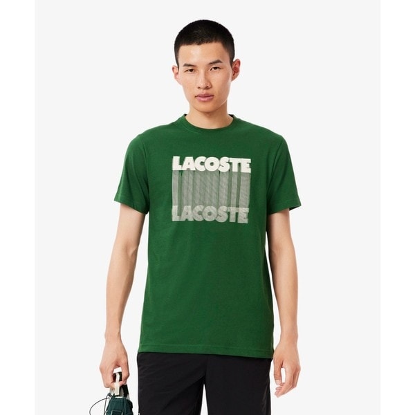 ラコステ（LACOSTE）/グラフィカルブランドネームロゴウルトラドライTシャツ