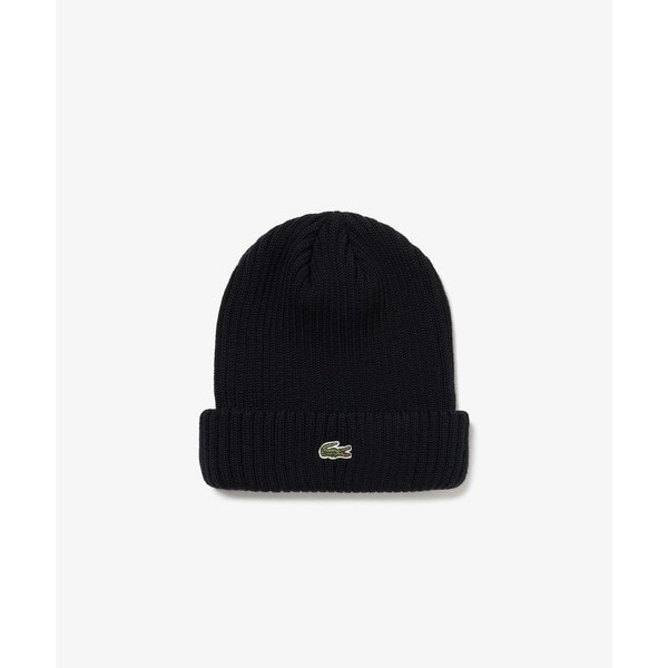 ラコステ（LACOSTE）/ウールリブニットキャップ