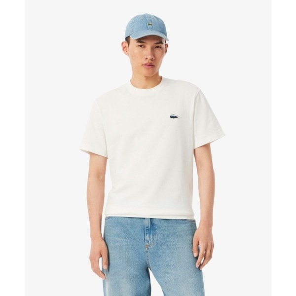 ラコステ（LACOSTE）/ランドスケープワニロゴワンポイントTシャツ