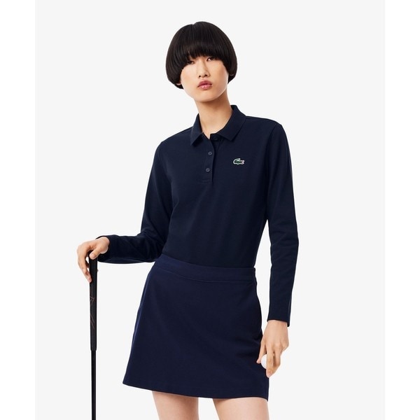 ラコステ（LACOSTE）/ヒートレギュレーション＆UVカット鹿の子ゴルフポロシャツ