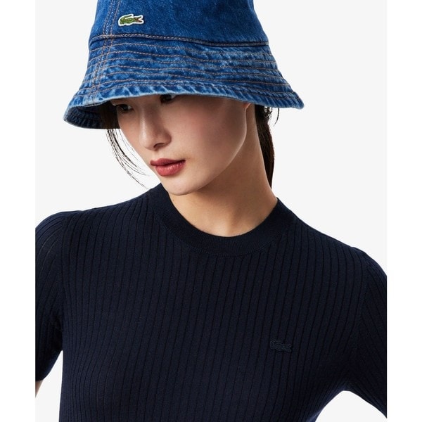 ラコステ（LACOSTE）/3Dニッティングショートスリーブメリノウールセーター