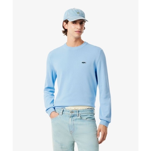 ラコステ（LACOSTE）/ランドスケープワニロゴコットンニットセーター