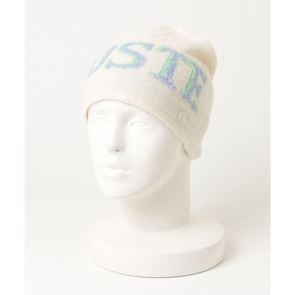 ラコステ（LACOSTE）/オーバーサイズブランドネームロゴジャカード ウールニットキャップ ビーニー