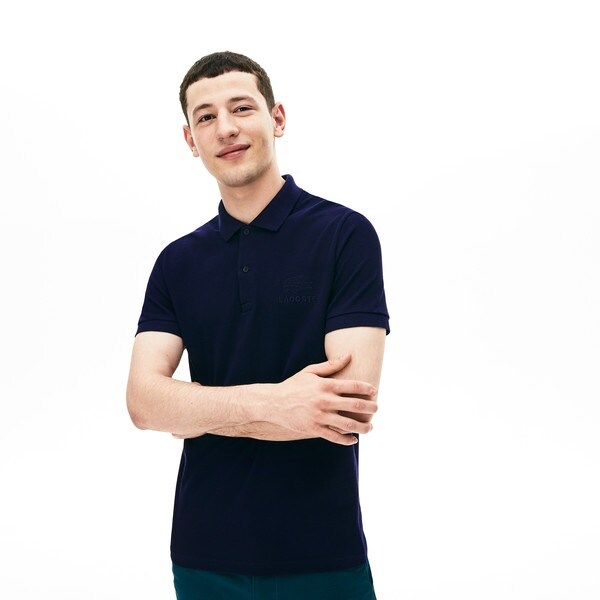 ラコステ（LACOSTE）/プレミアムコットン鹿の子地ワントーンポロの通販